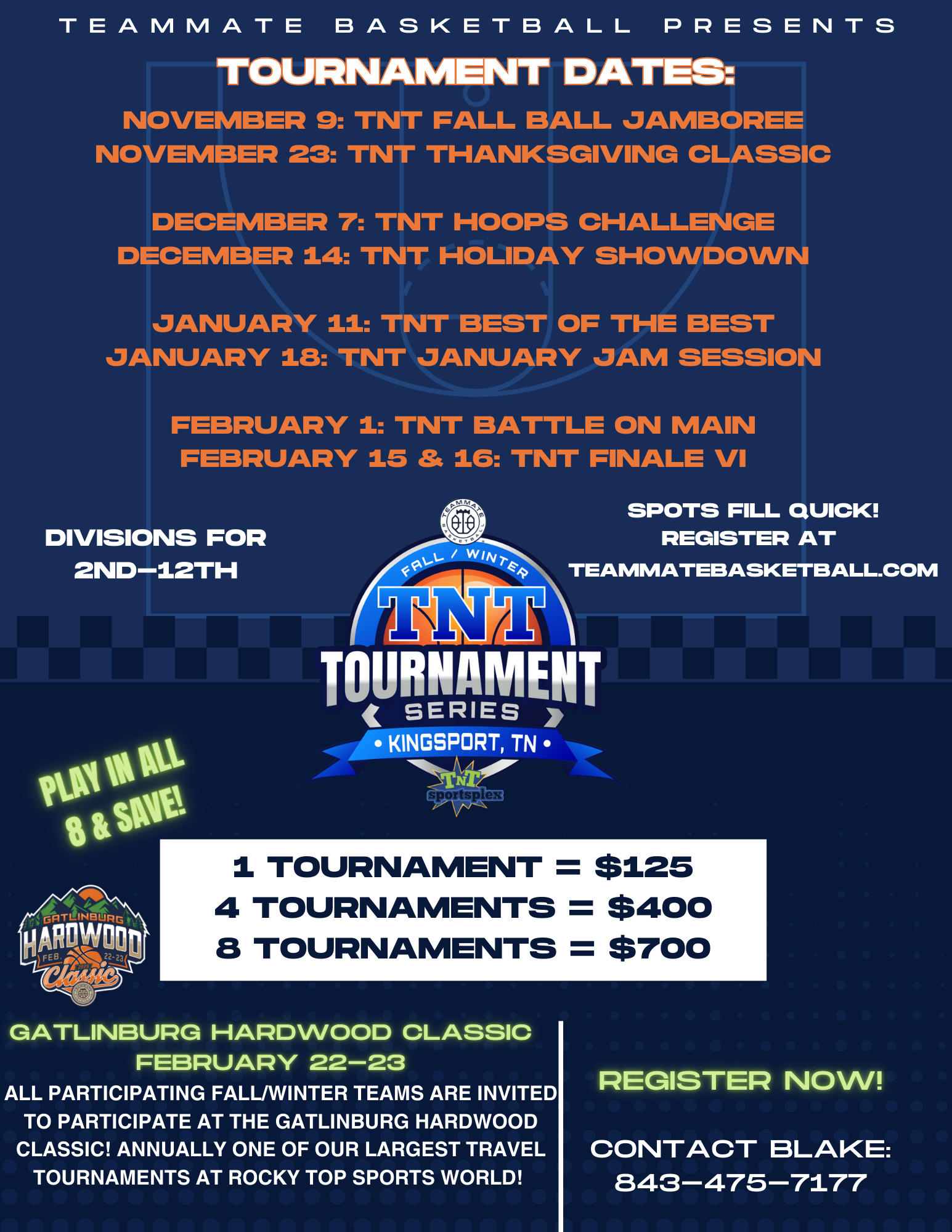 Basketball Tournaments - TNT Sportsplex